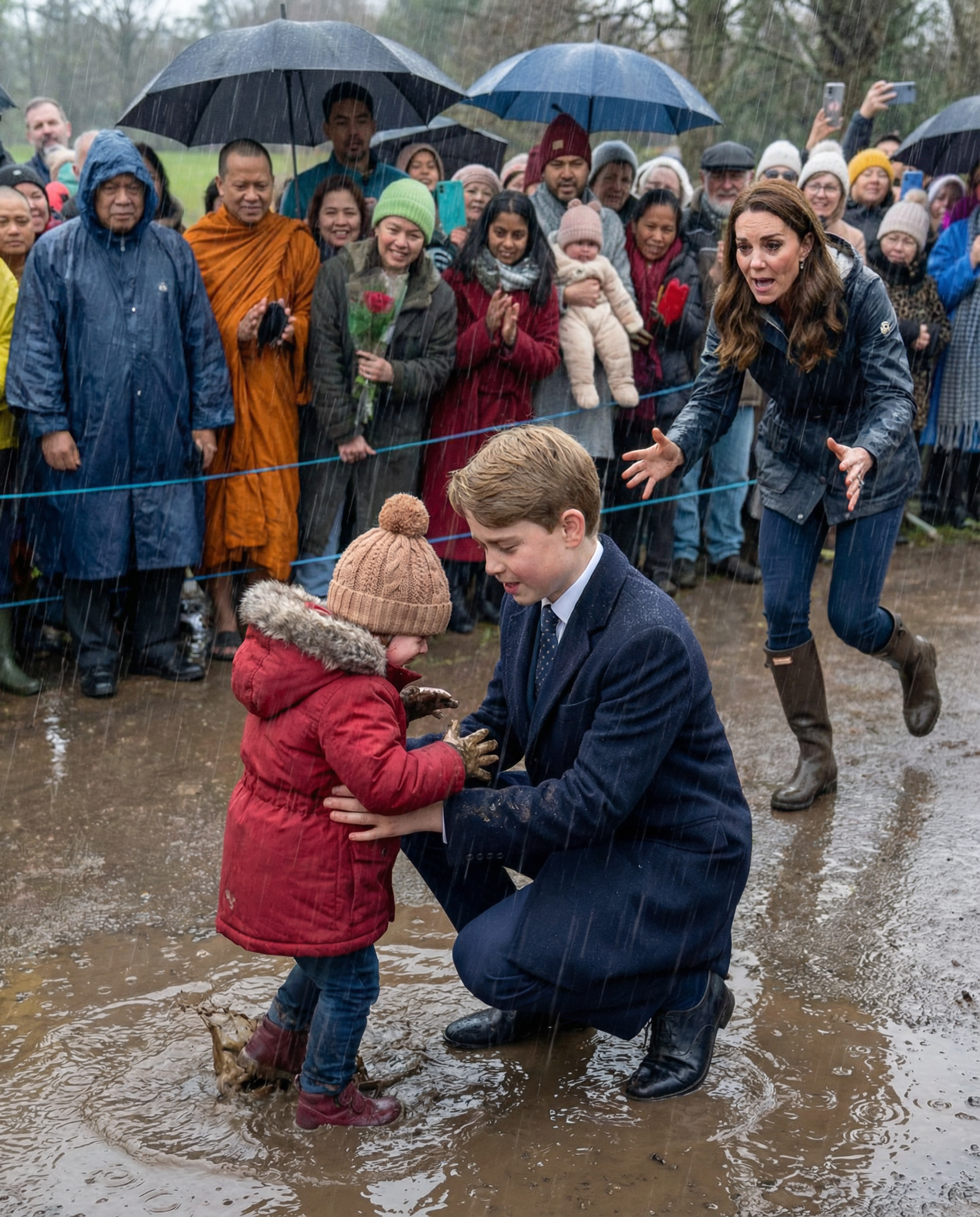 A touching moment involving Prince Louis is going viral online, with ...